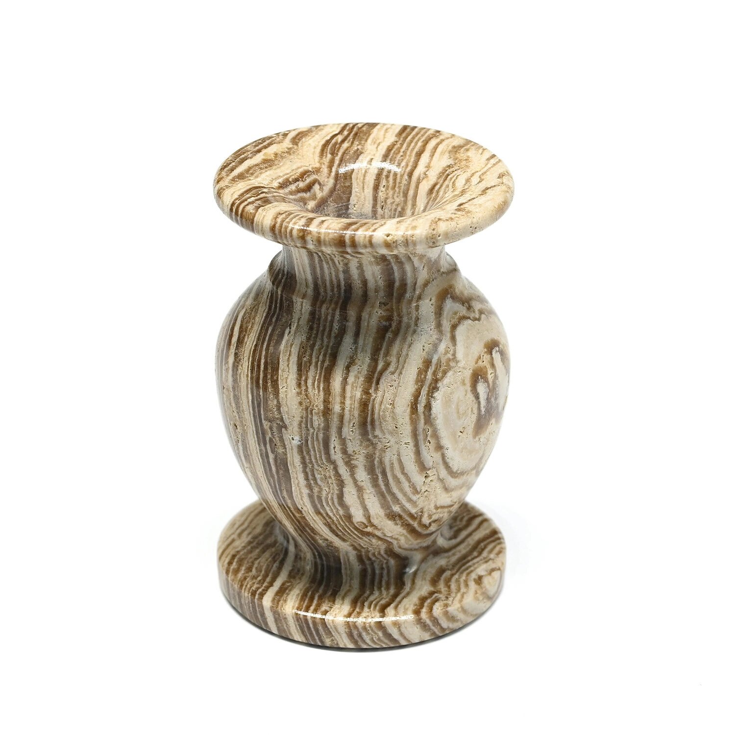 Ваза из оникса песочного 50*50*75мм .