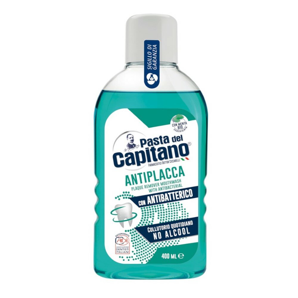 PASTA DEL CAPITANO ополаскиватель для полости РТА против зубного налета 400МЛ