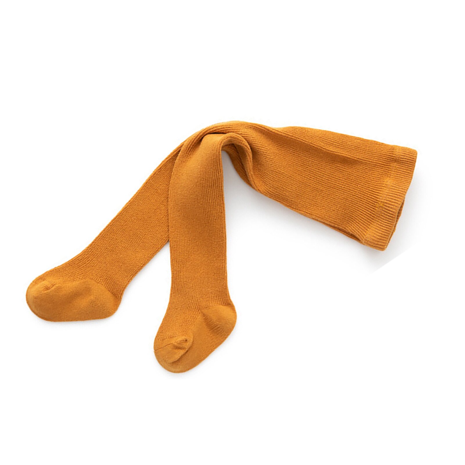 Детские теплые колготки с ножками для весны и осени, оранжевые и желтые, XL, 4-6 лет