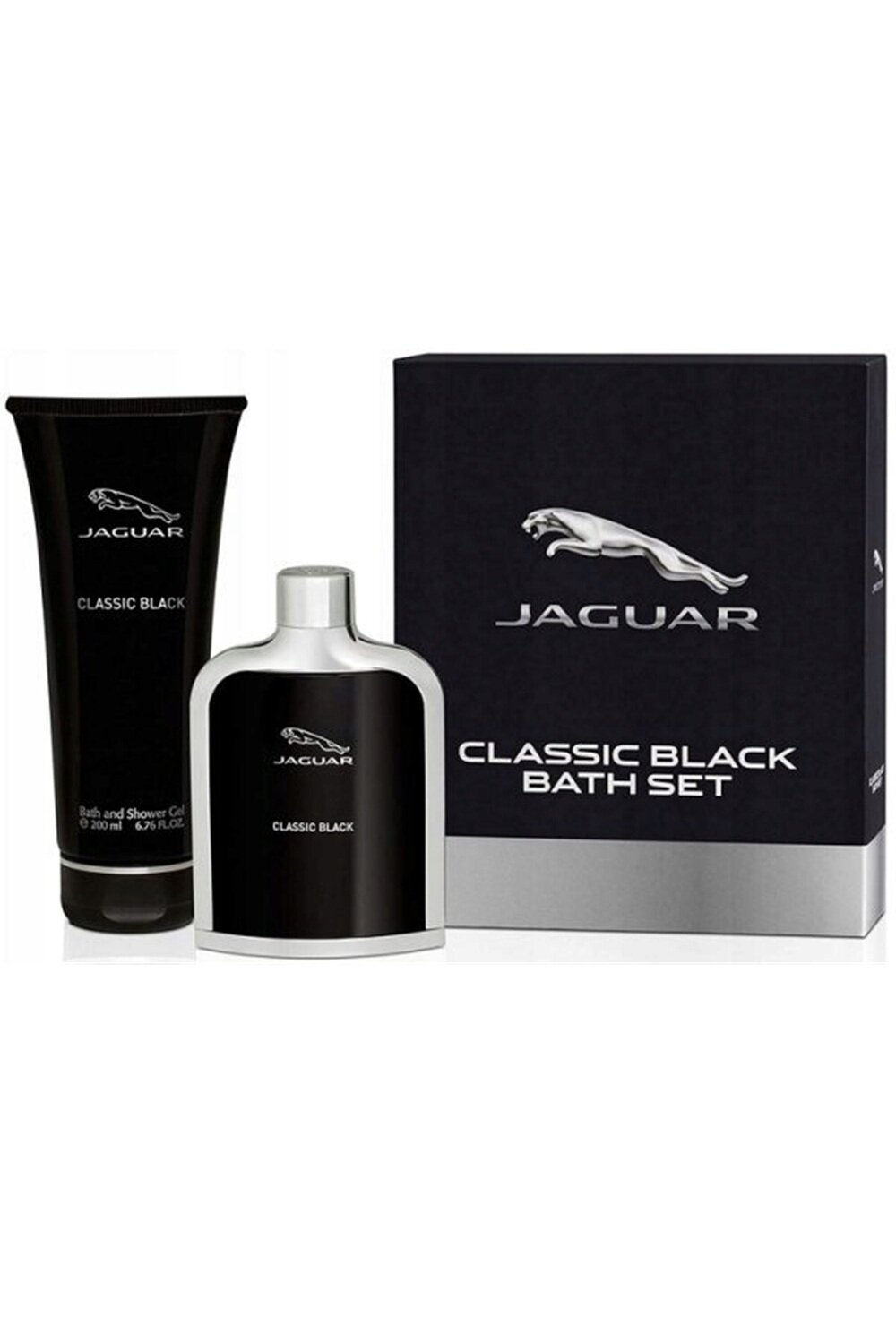 Набор подарочный мужской JAGUAR Classic Black, Туалетная вода 100 мл и гель для душа 200 мл. Восточный, фужерный аромат