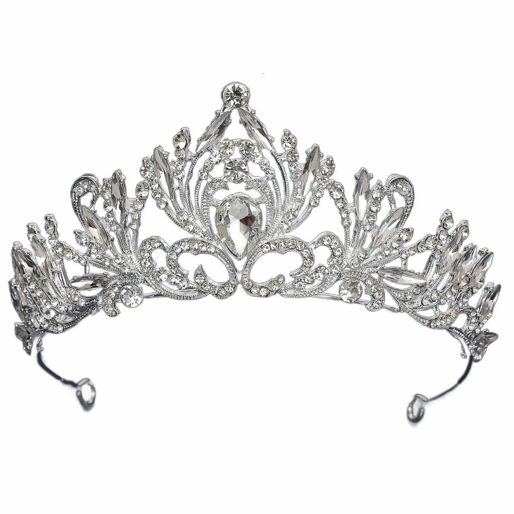 Ретро-корона с кристаллами, - HG036Y