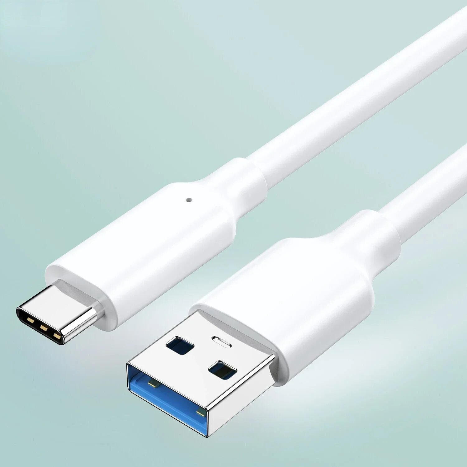Белый кабель USB Type-C на USB A, 1 м, PQ-108-WH