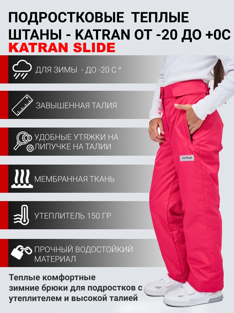 Брюки утеплённые SLIDE мембранные зимние