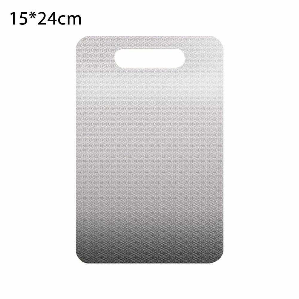 Доска разделочная для кухни металлическая из нержавеющей стали, двухсторонняя