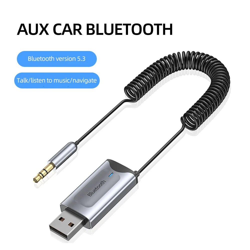 Автомобильный AUX беспроводной Bluetooth 5,3 адаптер приемопередатчика 3,5 мм автомобильный музыкальный аудио Aux передатчик для автомобильного радио Mp3 динамик плеер, Y1pro