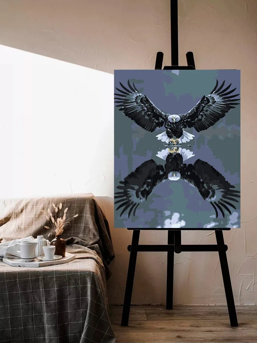 Картина по номерам Птица Красивый Орел в Полете Животное