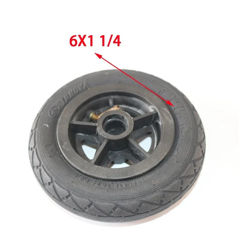 Электрический скутер 6-дюймовое колесо мотоцикла 6x1 1/4 шина 150 мм скутер накачивающее колесо алюминиевая пластиковая ступица внутренняя трубка, Серый