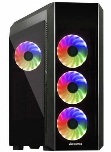 Компьютерный корпус Chieftec Scorpion 3 (GL-03B-OP) черный - Mid Tower, Micro ATX, Mini ITX, Stаndard ATХ, USB 2.0 Tуpe A, USB 3.2 Gen1 Tуpe A