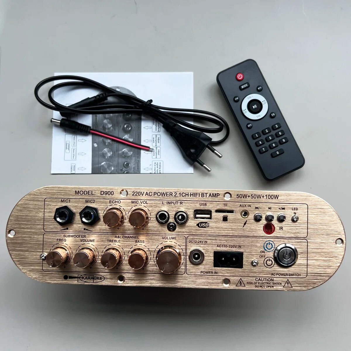 Плата аудиоусилителя D900 Bluetooth с каналами TPA3116 2,1 50WX2 + 100 Вт, мощный домашний модуль AMP «сделай сам»