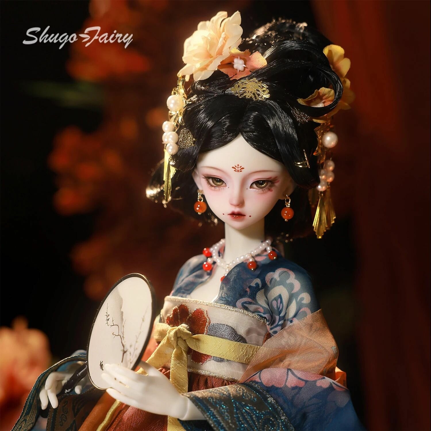 BJD Кукла 1/4 Joan F Китайской династии Тан Полный комплект с париком для свадьбы невесты Shugafairy