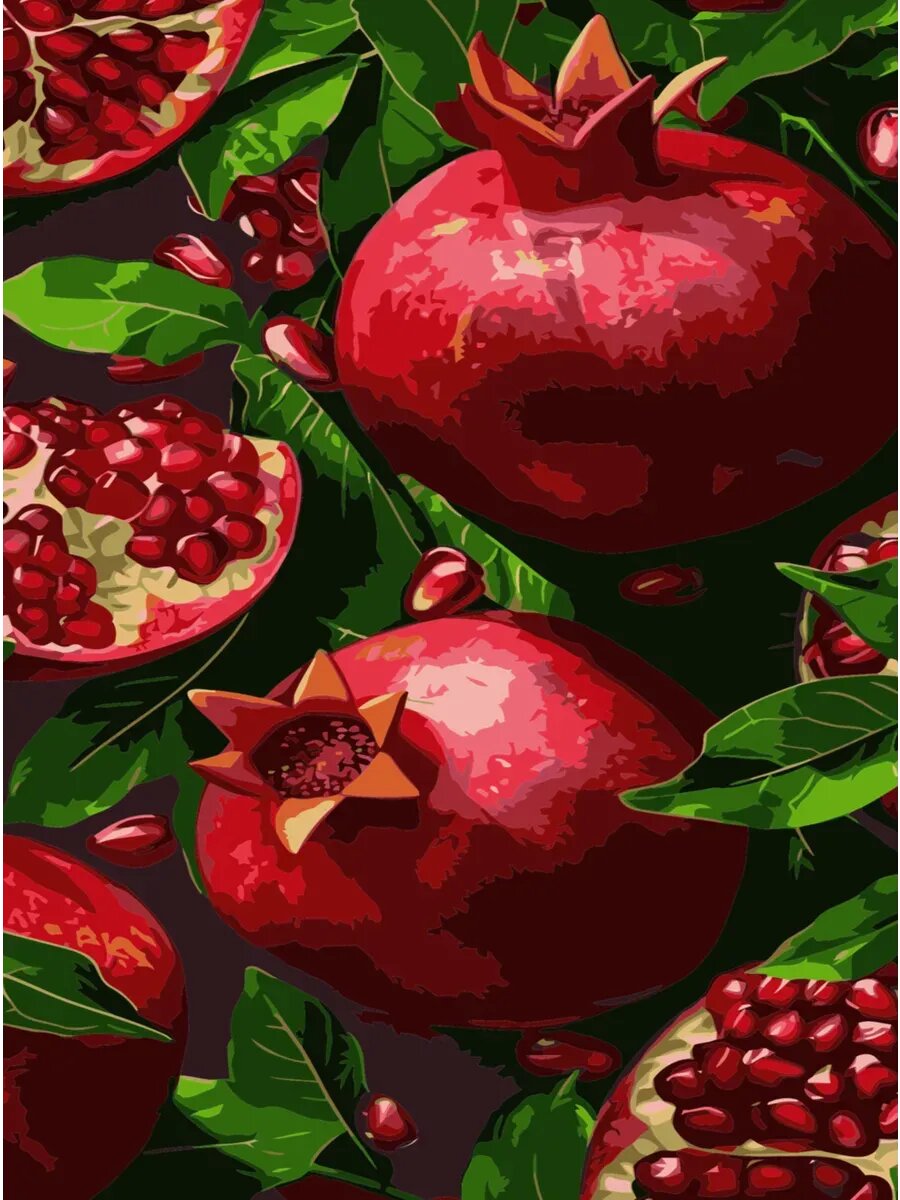 Картина по номерам гранат