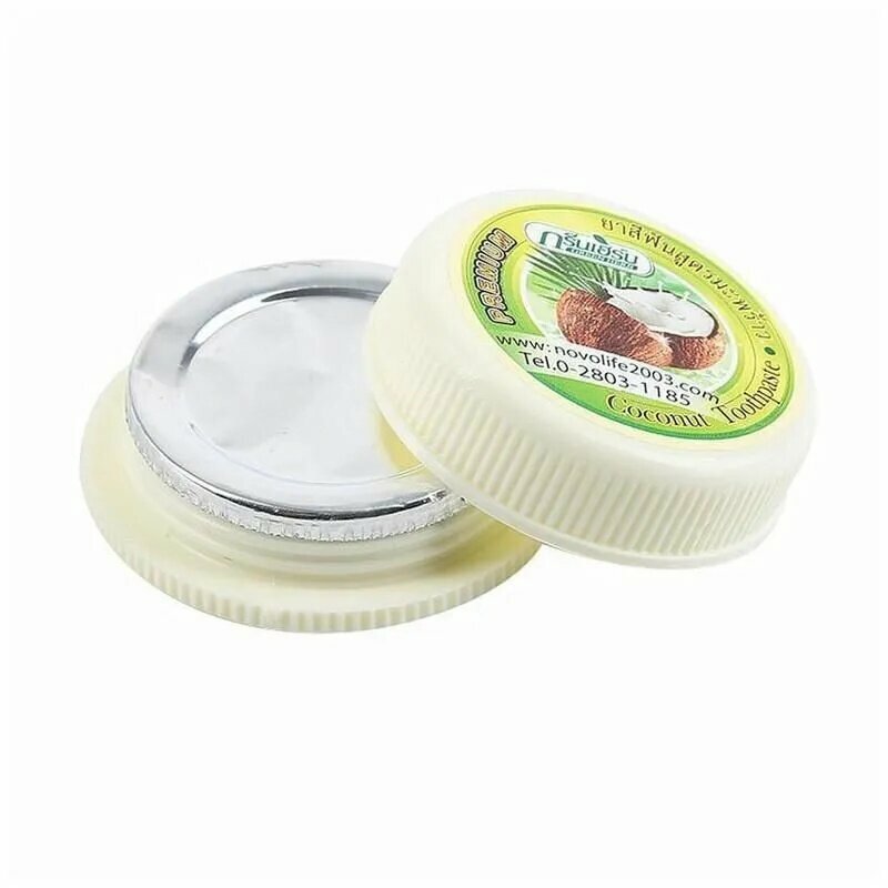 Кокосовая белая зубная мука Удаление зубного камня.