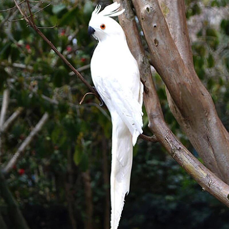 Искусственный пенопластовый попугай для декора