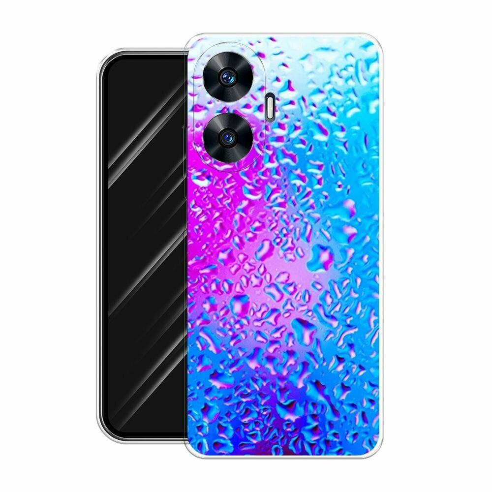 Чехол на Realme C55 / Реалми C55 с принтом "Капли на стекле" — фото 1