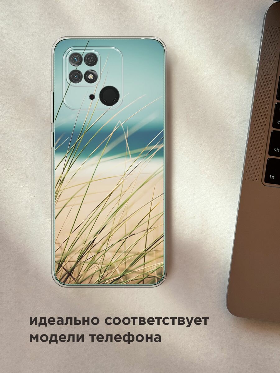 Чехол на Xiaomi Redmi 10C / Сяоми Редми 10C с принтом "Морской пляж" — фото 1
