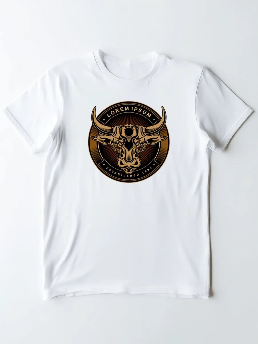 Футболка бык логотип
