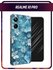 Чехол на Realme 10 Pro / Реалми 10 Про с принтом "Голубые глазурные цветы"