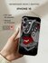 Чехол на Apple iPhone 16 / Айфон 16 с принтом "Красная маска самурая"
