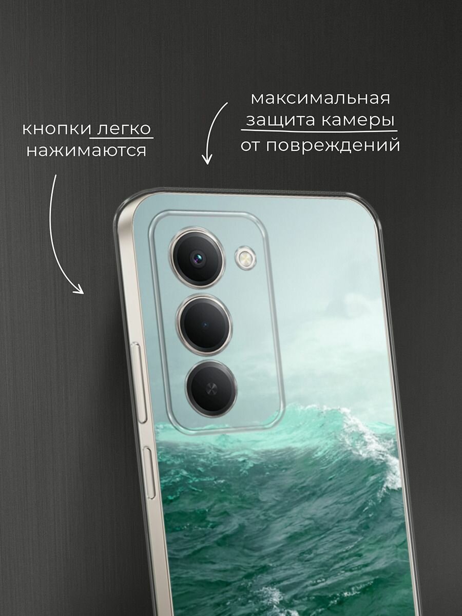 Чехол на Xiaomi Redmi 15 / Сяоми Редми 15 с принтом "Волны 12" — фото 1