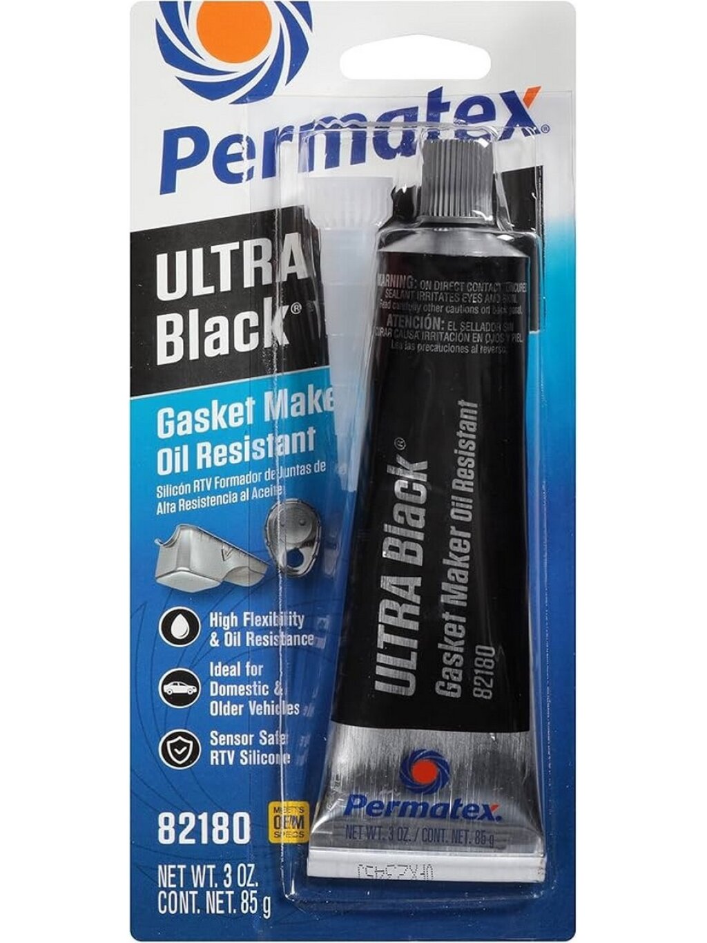 Герметик прокладка "PERMATEX " (95 г) (черный, ultra black)