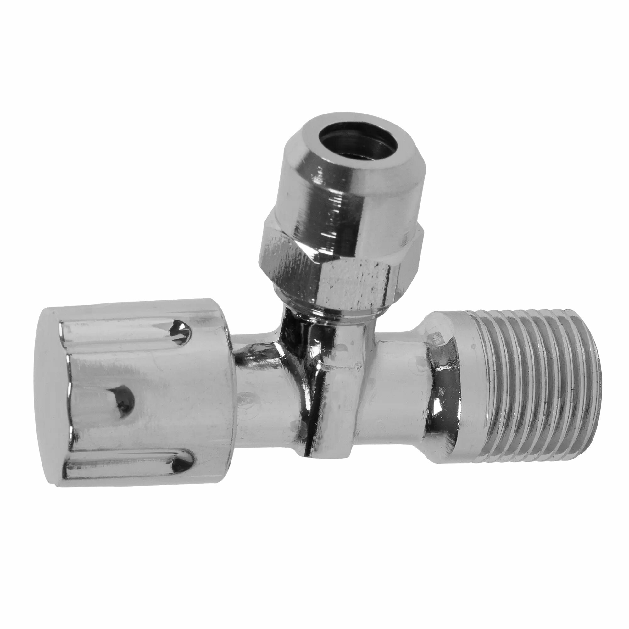 MONLID Вентиль запорный угловой DN15 PN16 1/2"x10м НР латунная ручка барашек