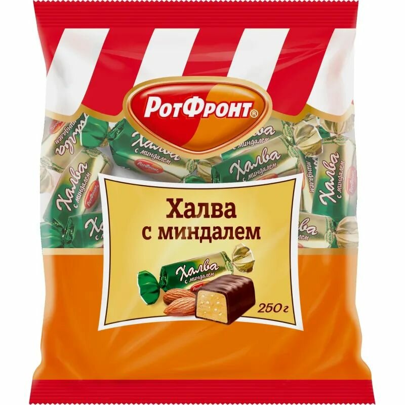 Халва Рот Фронт, с миндалем, 250 г