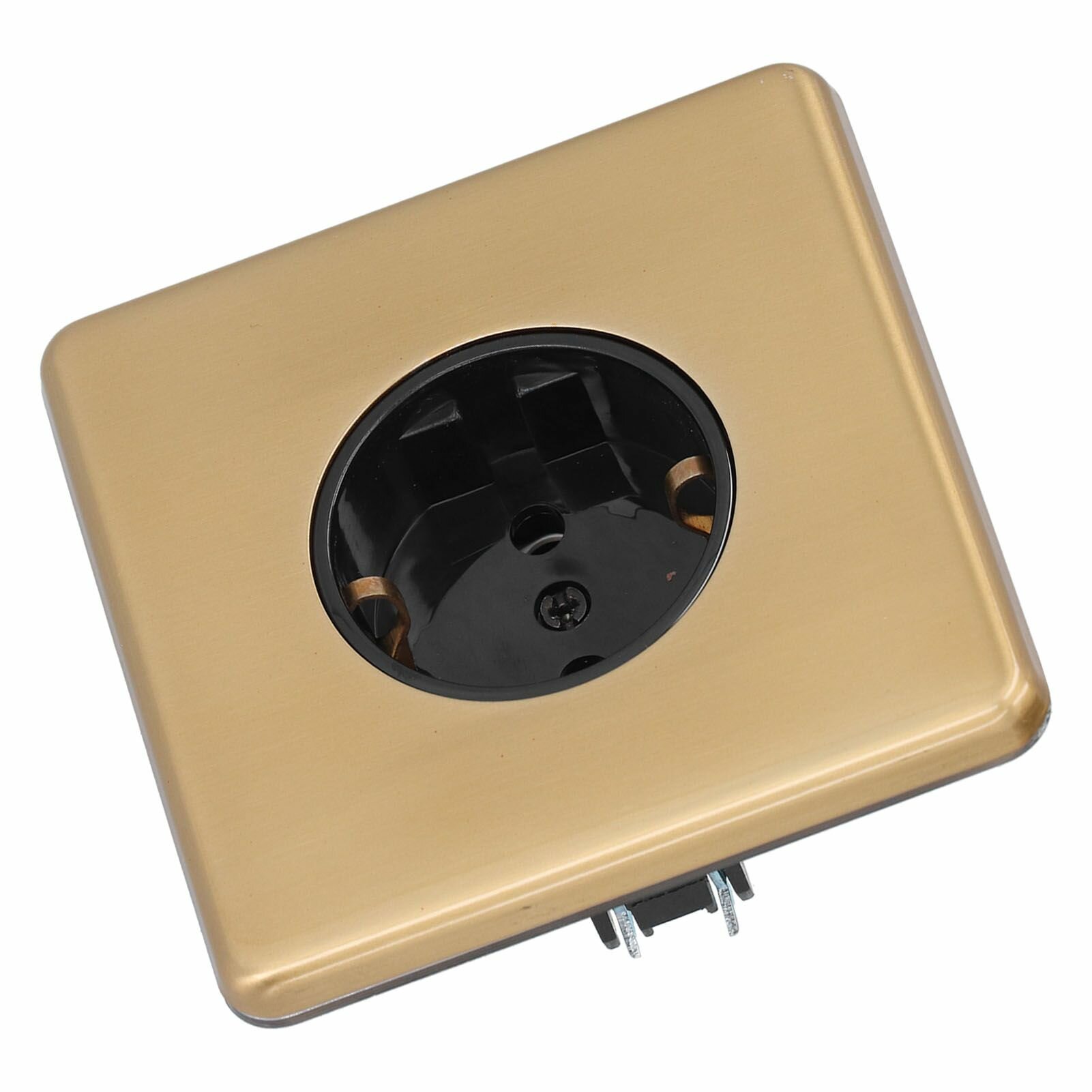Электрическая настенная розетка из нержавеющей стали, панель, розетки немецкого стандарта, аксессуары для электропитания 16А, 250 В