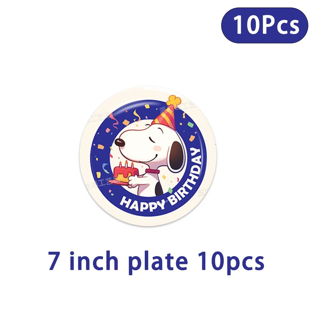 Бутафория для косплея Snoopy MINISO 7 inch plate 10pcs