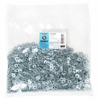 Шайба простая М18 (1кг 68шт) DIN125 цинк SteelRex/018230/018230