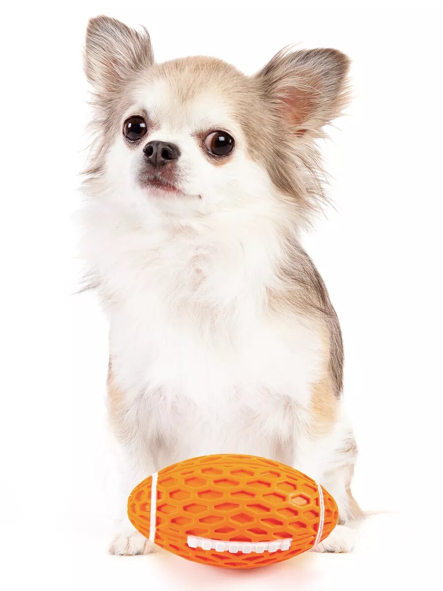 Мяч регби для собак 14.5x8.2x7.9см