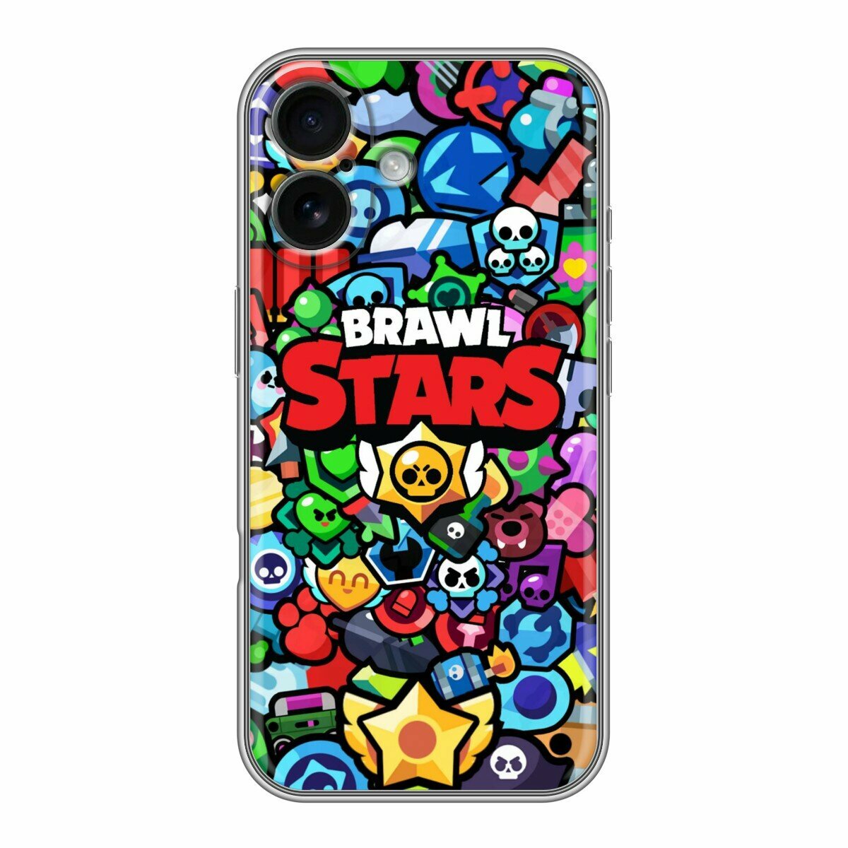 Чехол для Iphone 16 с принтом для мальчиков Brawl Stars (Айфон 16) — фото 1