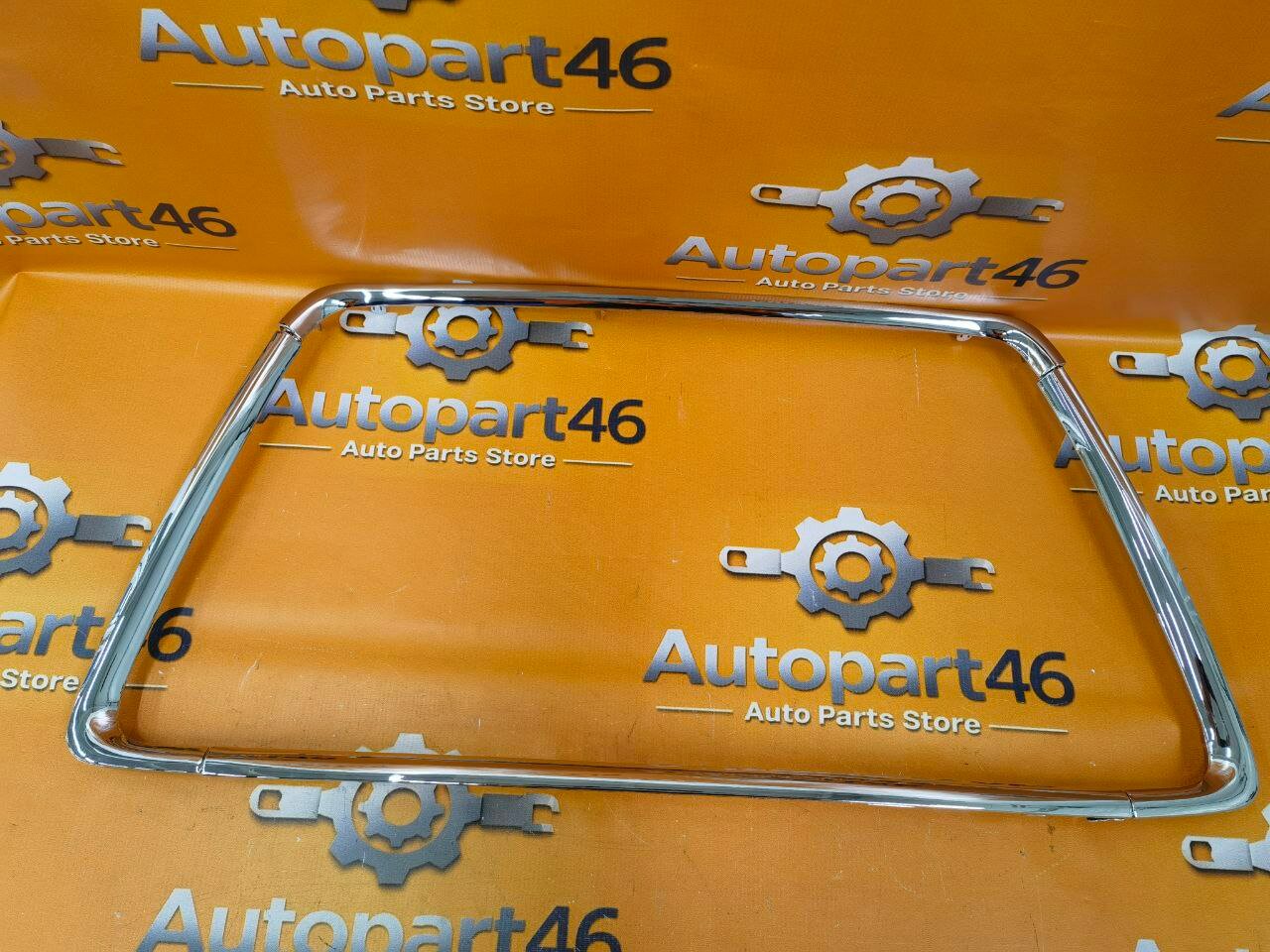 Молдинг переднего бампера митсубиси ASX 2010-2013г хром в сборе 4 части + крепеж