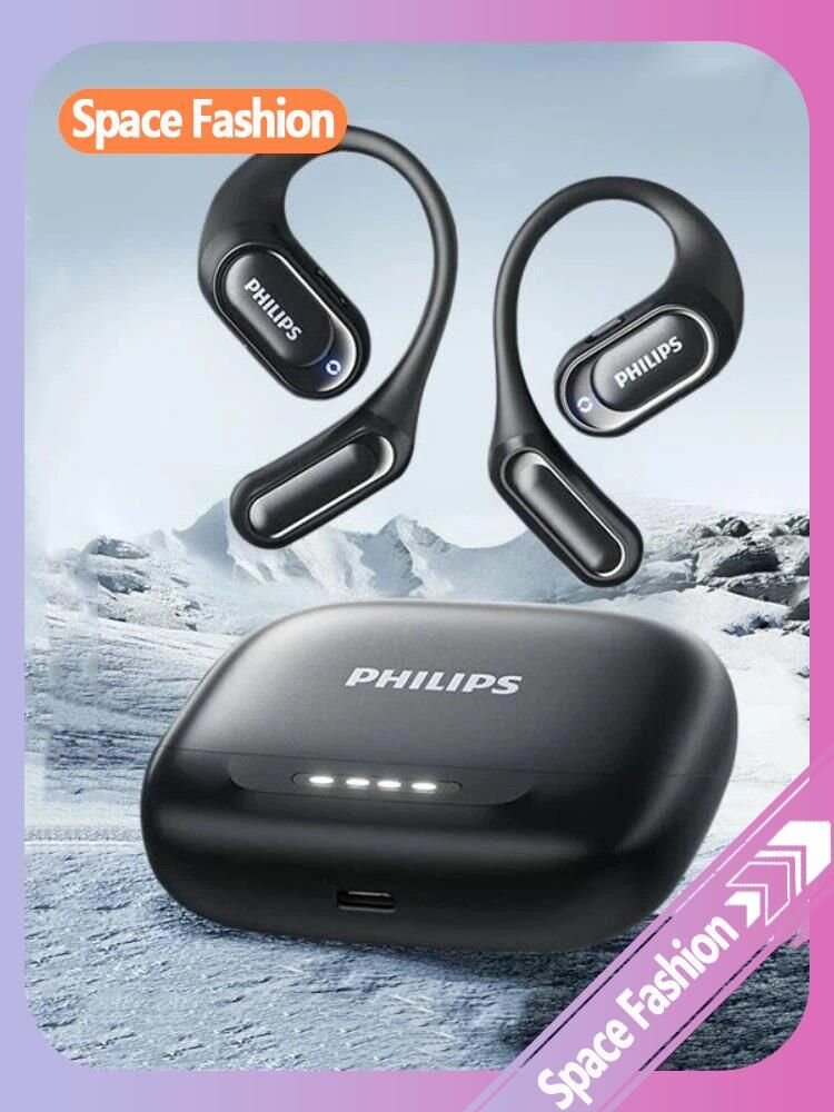 Philips TAT3769 Bluetooth-гарнитура Беспроводная спортивная с открытым подвесом для ушей черное