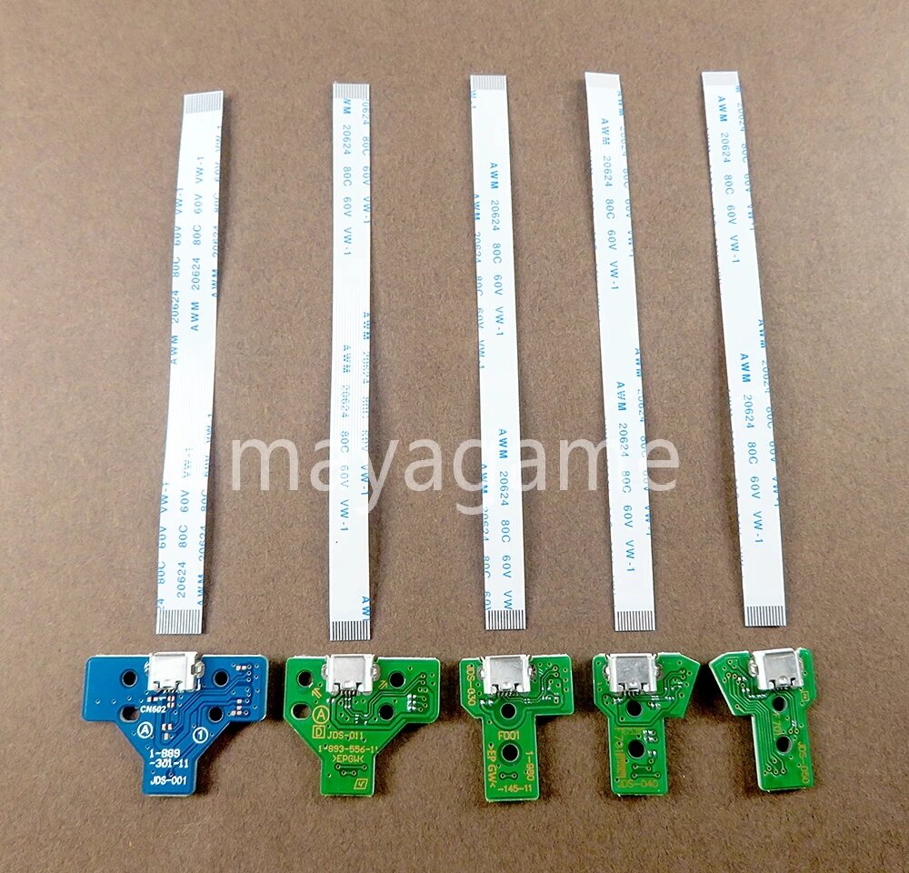 200 шт. JDS030 JDS001 JDS011 JDS040 JDS055 для контроллера Playstation 4, замена USB-порта платы зарядки для контроллера PS4
