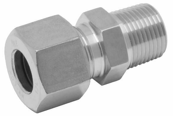 Hy-Lok ; штуцер с наружной резьбой из нержавеющей стали s 8мм - npt 1/2 DMC-08S-04N