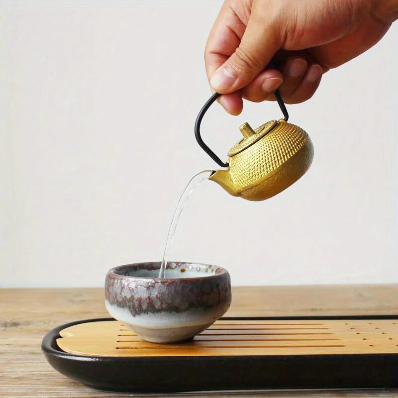 Мини 50 мл японский чугунный чайник, набор забавных чайников, чайник, посуда для напитков, заварочные инструменты высокого качества