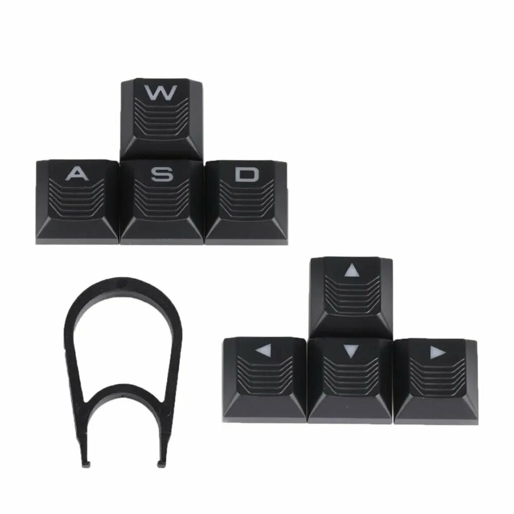Набор клавиш ABS с подсветкой, улучшающий ночные игры на механических клавиатурах для WASD и стрелок, Черный