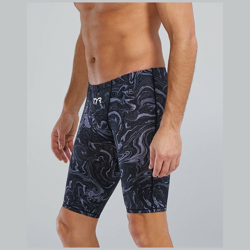 Гидрошорты TYR Thresher Hyperblitz Jammer Swimsuit (140 Серебристый, 30)