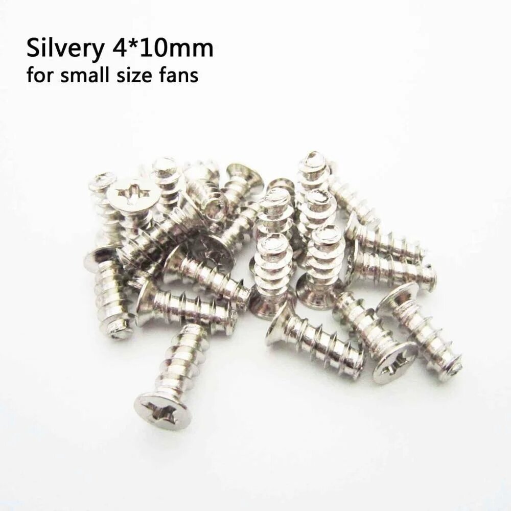 Винты для вентиляторов WHOOPEE 25 шт. Silver 4x10mm