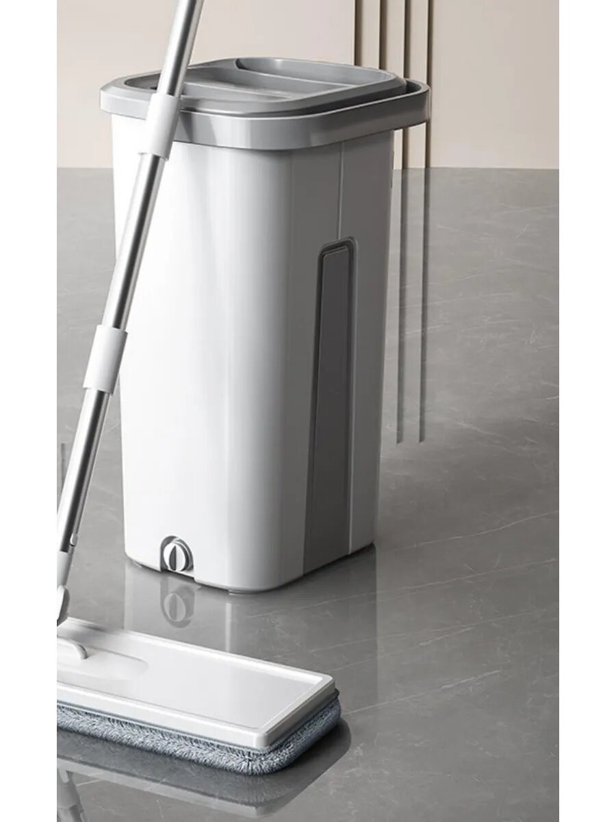 Швабра и ведро с отжимом для мытья пола Smart Mop