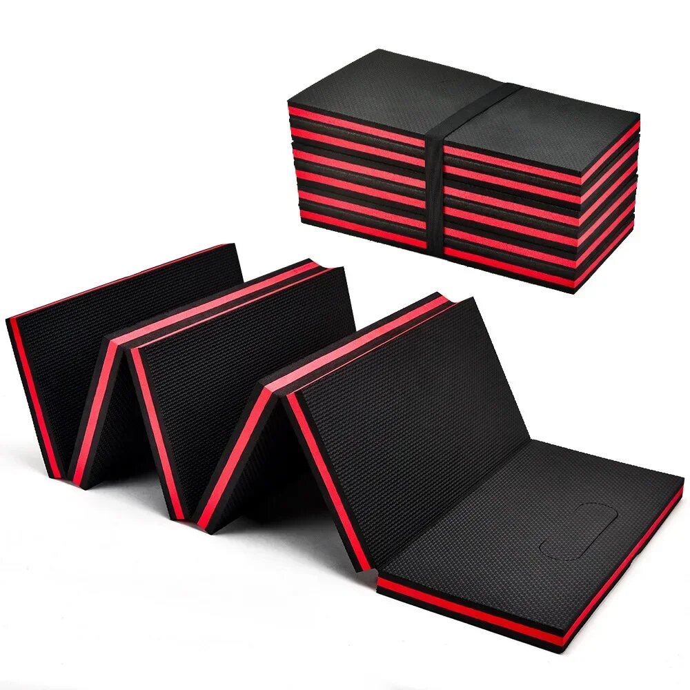 Ремонт автомобиля, подставка для лежания, коврик для полки, гаражный ковер, сиденье, уличный автомобильный коврик, складной портативный защитный комбинированный инструмент, Red