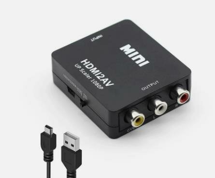 HDMI на AV RCA адаптер 1080P HD видео телевизор