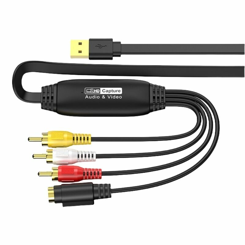 Накопитель для карты видеозахвата USB-без кабеля AV-адаптера-мужская модель