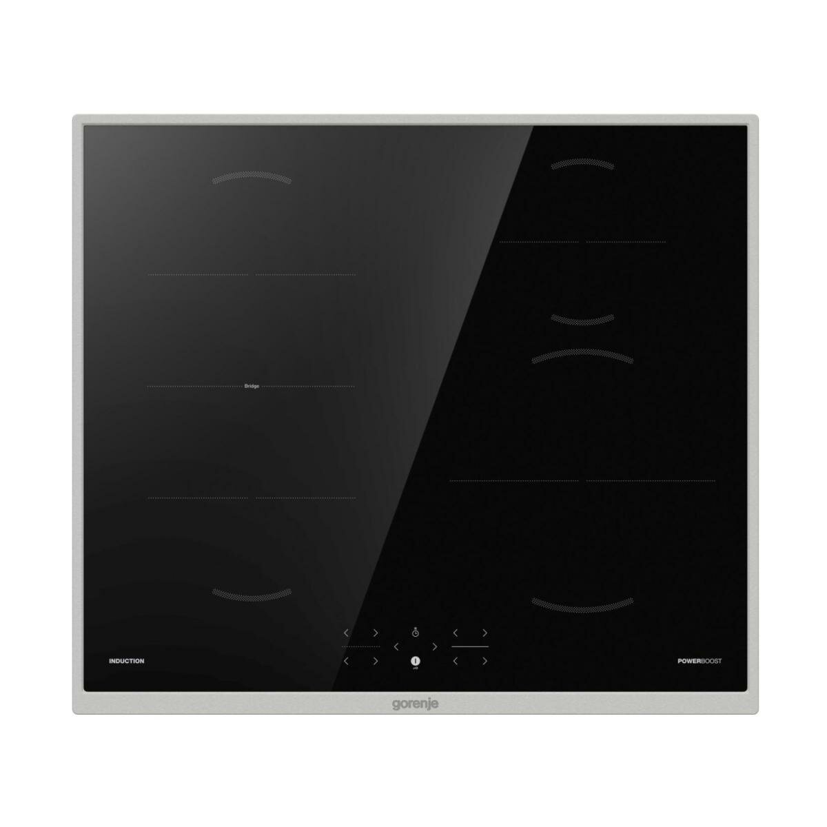 Варочные поверхности электрические Gorenje Панель варочная индукционная Gorenje GI6421BX Чёрный