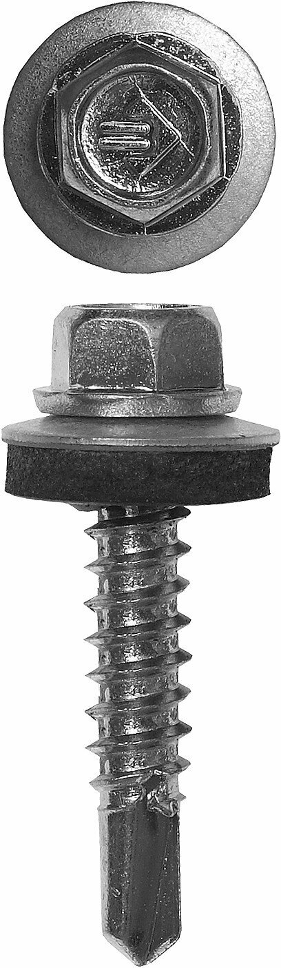 ЗУБР СКМ, 38 х 5.5 мм, цинк, 1500 шт (9,3 кг.), кровельный саморез, Профессионал (4-300310-55-038)