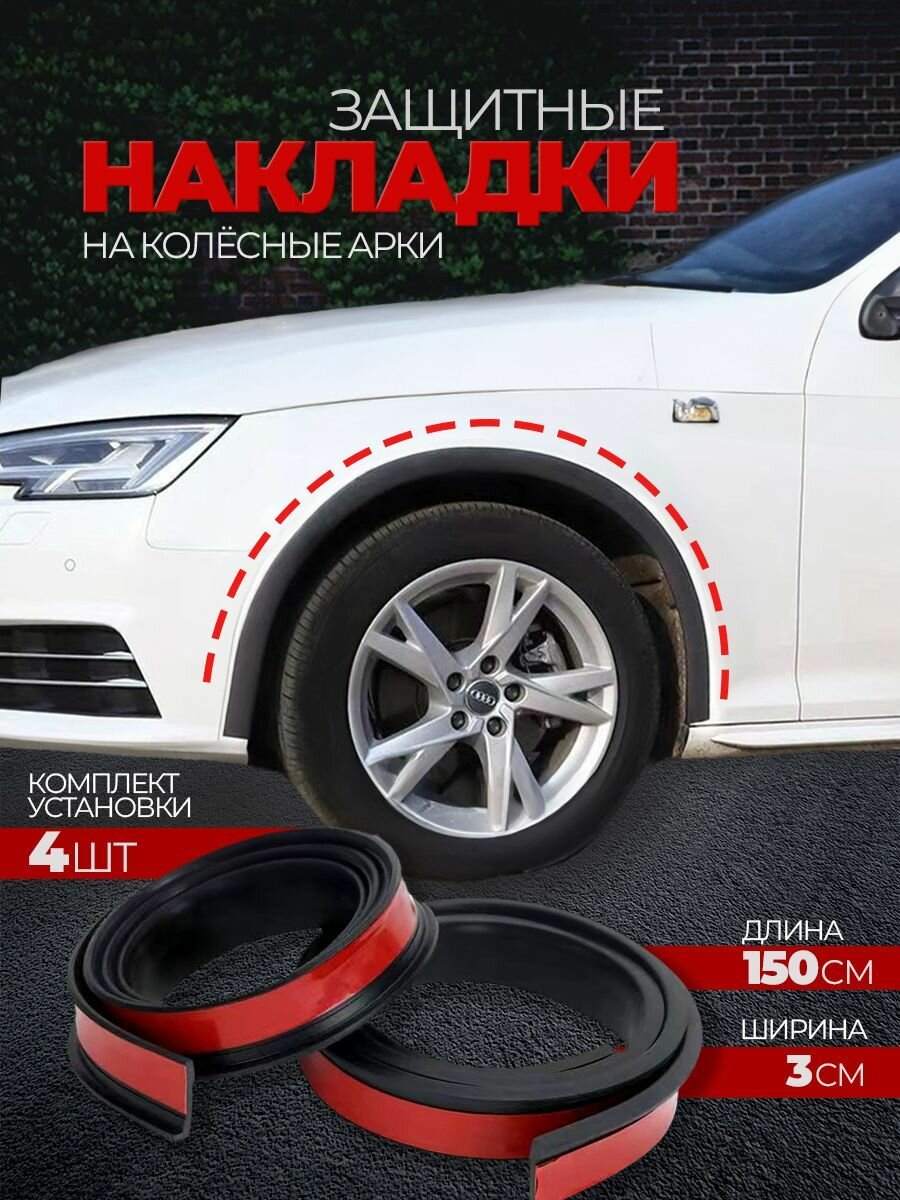 Защитные накладки колесных арок универсальные