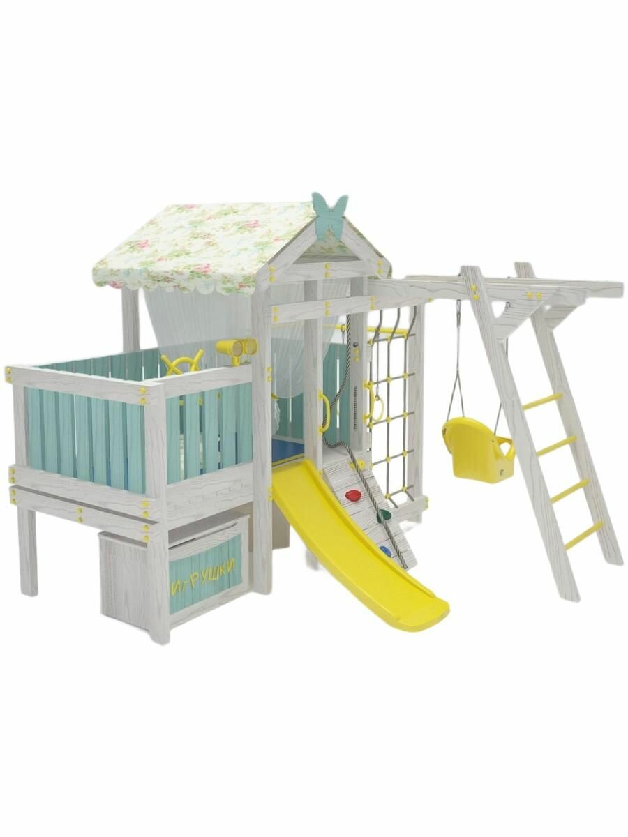 Игровой комплекс "Савушка Baby-2", для детей, дерево, голубой