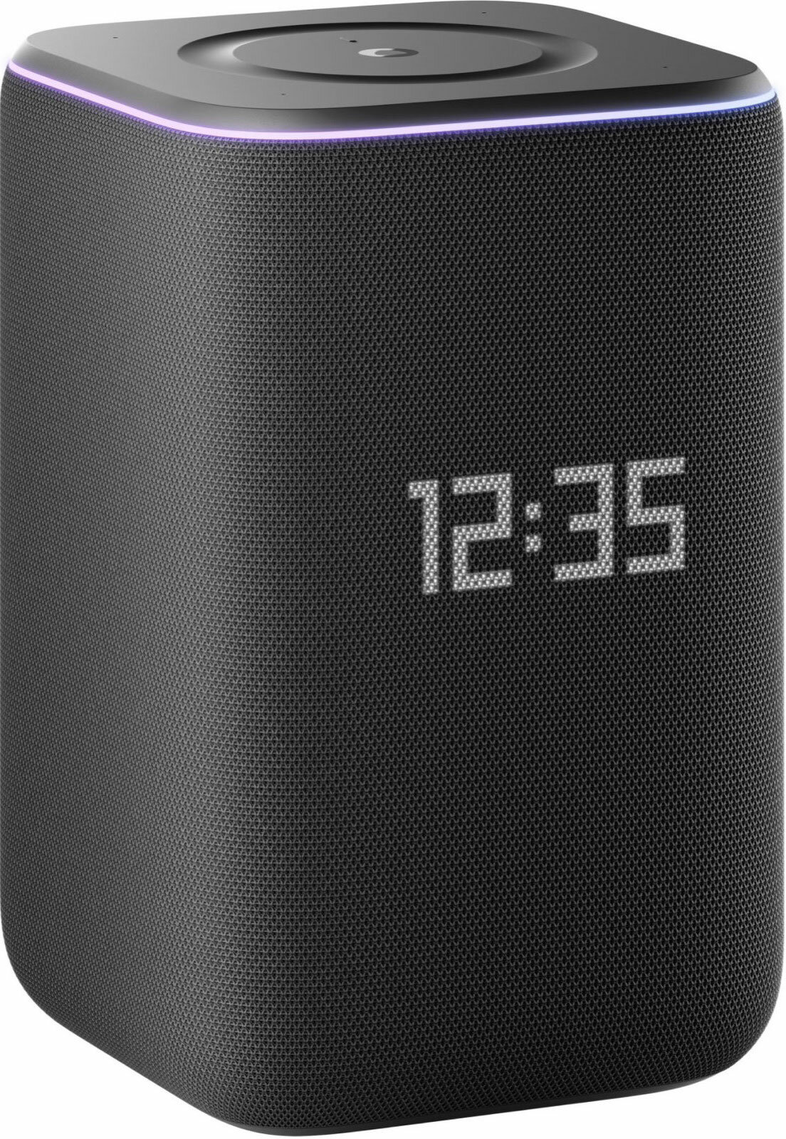 Умная колонка Яндекс Станция 3 с Алисой, эмбиент-подсветкой и Zigbee, черная (YNDX-00060BLK)