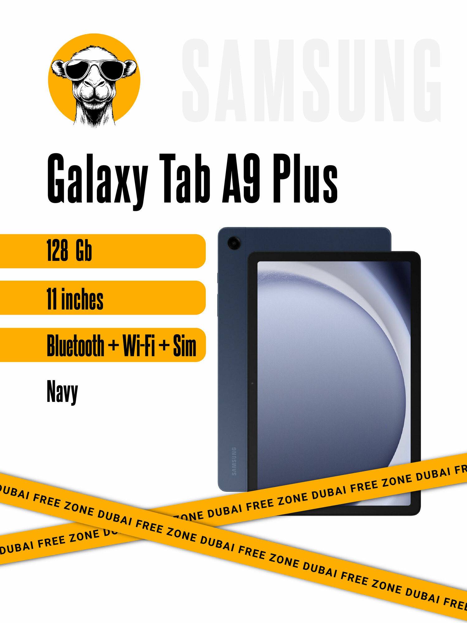 Планшет Samsung Galaxy Tab A9+ 8/128Gb LTE Navy/Синий