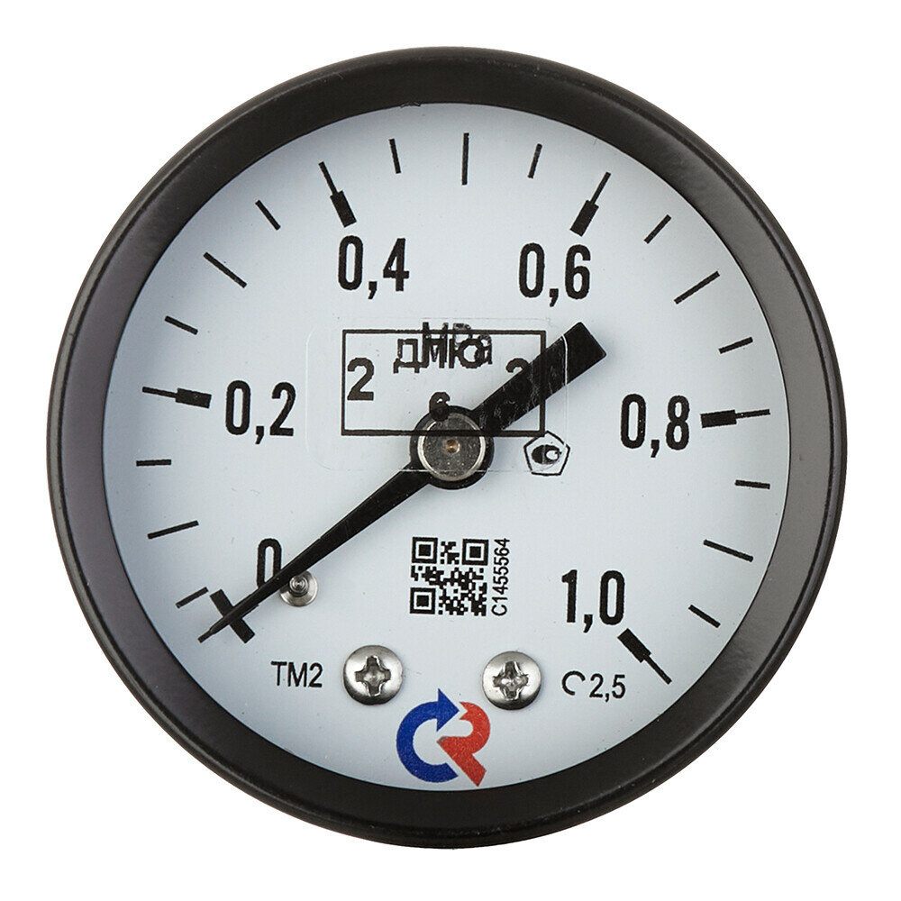 Манометр Росма ТМ-210Т.00 G1/4.2,5 аксиальный 1/4 НРш 10 бар d50 мм 601